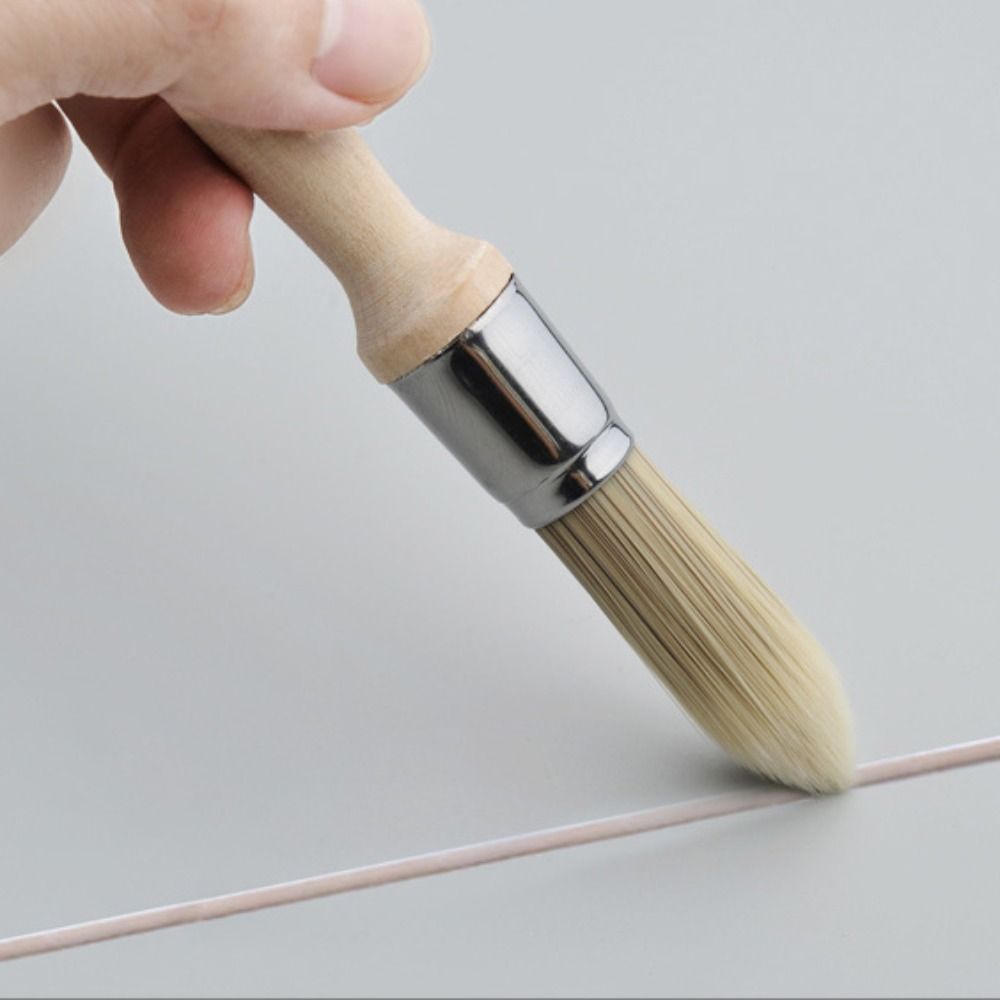 Durable Gap brush Paint Brush Wooden handle Apply evenly Round head ...