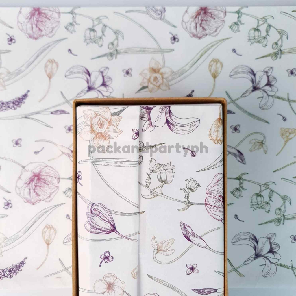Tissue Gift Wrapping Paper (12x18") - Floral Minimalist Product ...