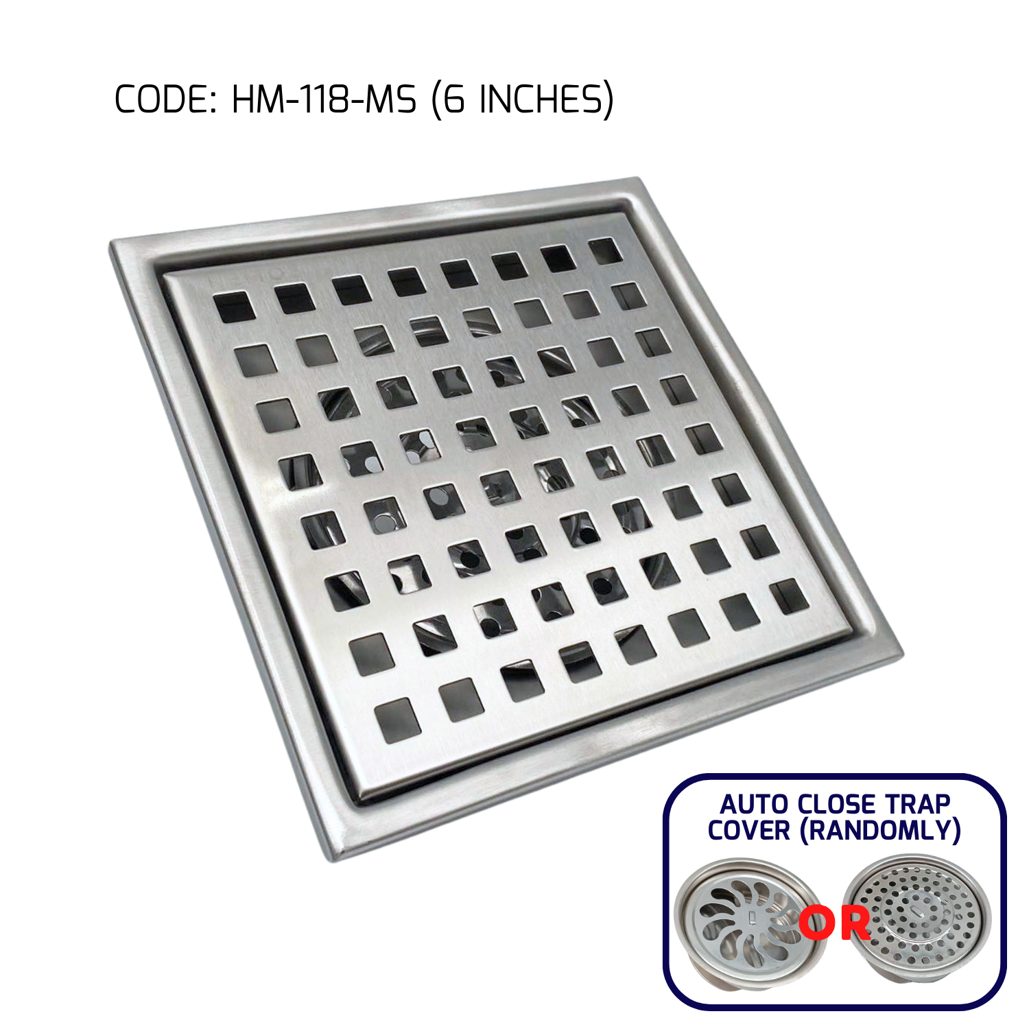 HEMOS FITTING SUS 304 4 INCH HM-116,118,121 6 INCH INDOOR OUTDOOR FLOOR ...