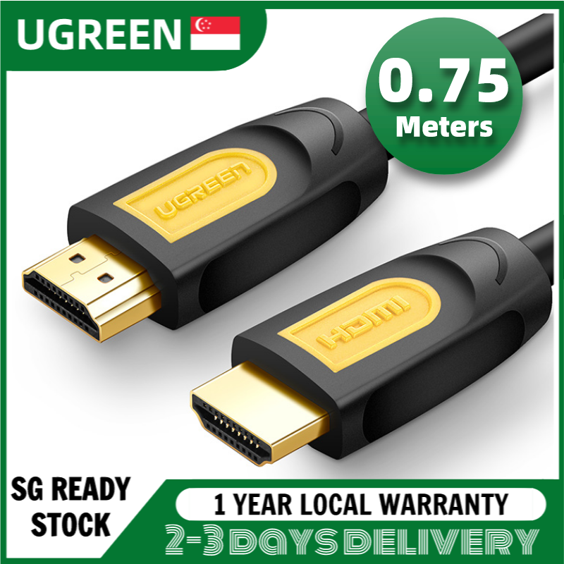 UGREEN 4K 60HZ High Speed HDMI Cable with Gold Plated Supports and 3D 0.75m 1m 1.5m 2m 3m 5m 10m ...