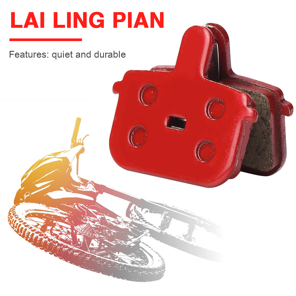 1 Pair Mtb Mountain Bike Disc Brake Pads Resin Semi-Metallic Cycling ...