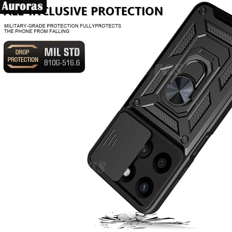 For Honor X8C Phone Case Camera Lens Protector Shockproof Armor Iron ...