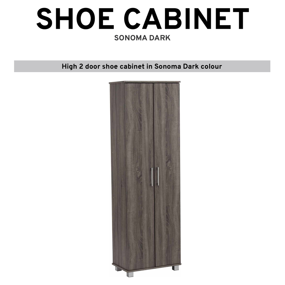High Shoe Cabinet 2 Door Tall Shoe Cabinet Slim Shoe Cabinet | Lazada ...