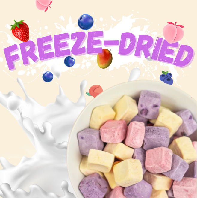 [Healthy Snack] Freeze Dried Yogurt Cube - Mixed Flavour (Strawberry ...
