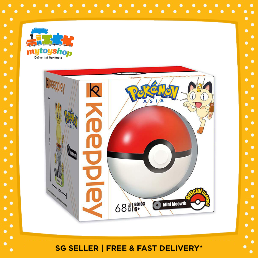 Qman Keeppley Pokemon Mini Meowth | Lazada Singapore