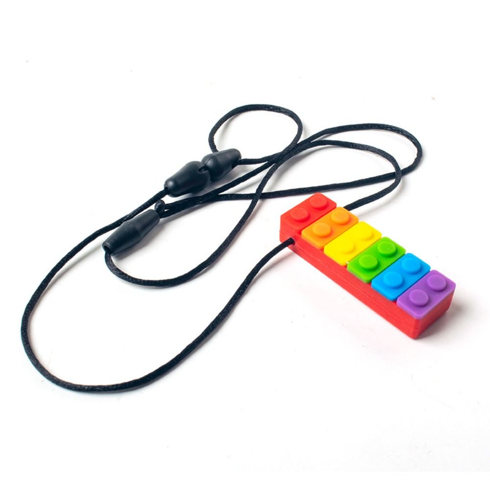 For Children Chewable Sensory Chew Necklace Food Grade Chewy Pendant ...