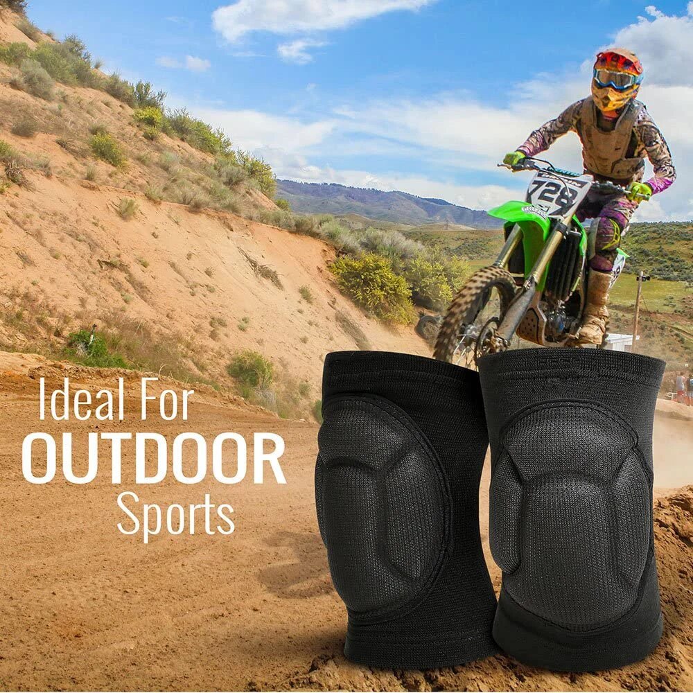 1 Pair Thick Sponge Anti-slip Protective Knee Pads Protective Gear for ...
