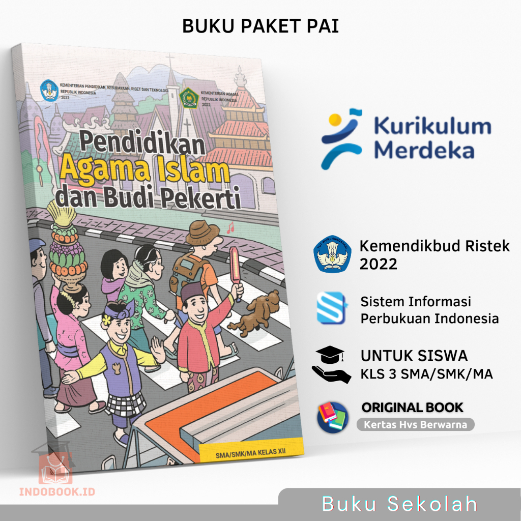 Buku Paket PAI Kelas 12 XII SMA SMK Kurikulum Merdeka Belajar 2022 / Buku Siswa Mata Pelajaran ...