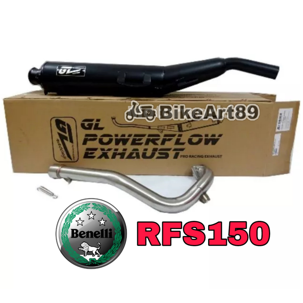Benelli RFS150 Exhaust GL Standard Cutting 32mm 100% Original Free Bag ...