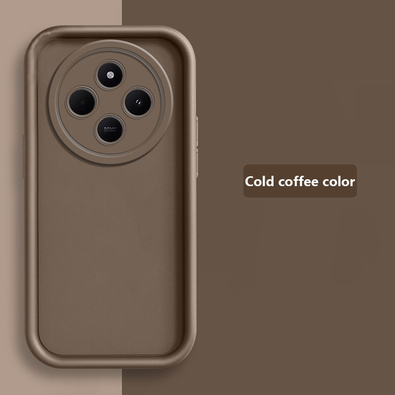 Tokifu For Redmi 14C Back Cover Matte Simple Solid Color Soft Silicone ...