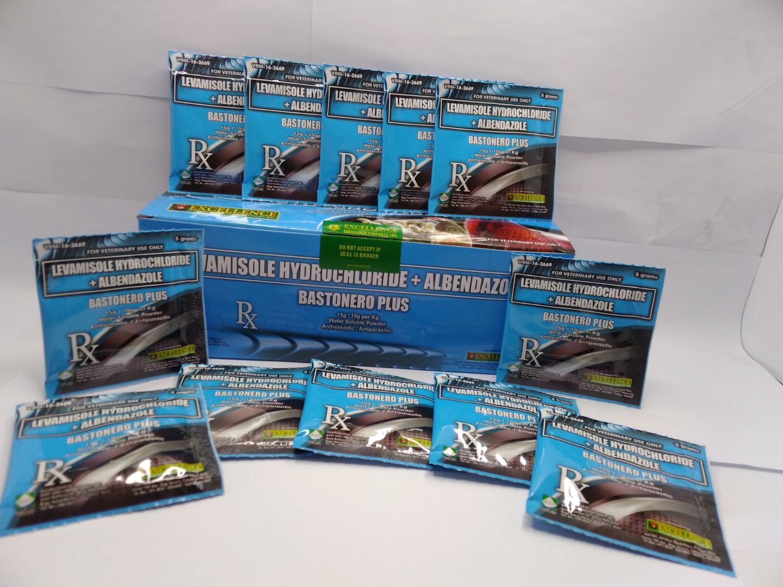 [CL REYES AGRIVET] 12pcs Bastonero Plus Powder Anhelmintic ...
