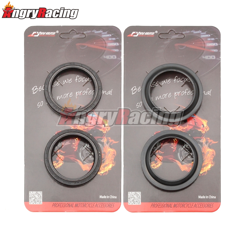 NEW 【Too much love!】Double Spring Front Fork Damper Oil Seal Dust Cover ...