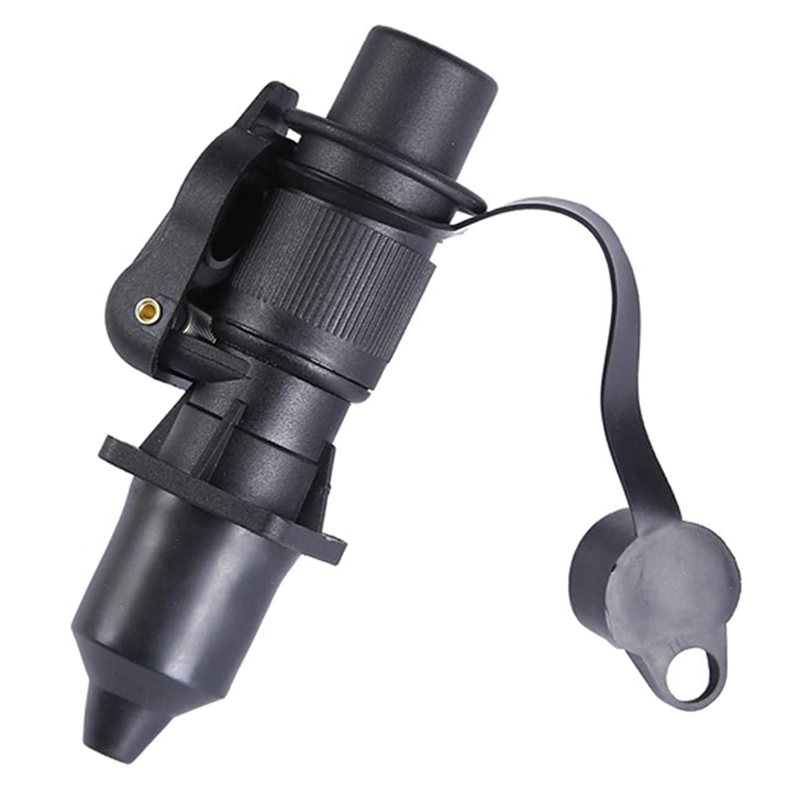 3 Pin Trailer Socket Connectors Round 3 Pole Plug-in Trailer Tractor ...