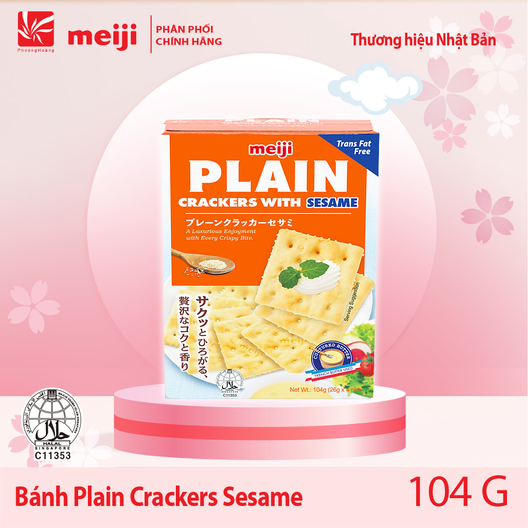 [ BÁNH MEIJI NHẬT BẢN ] Plain Cracker 104G/52G/3 vị | Lazada.vn