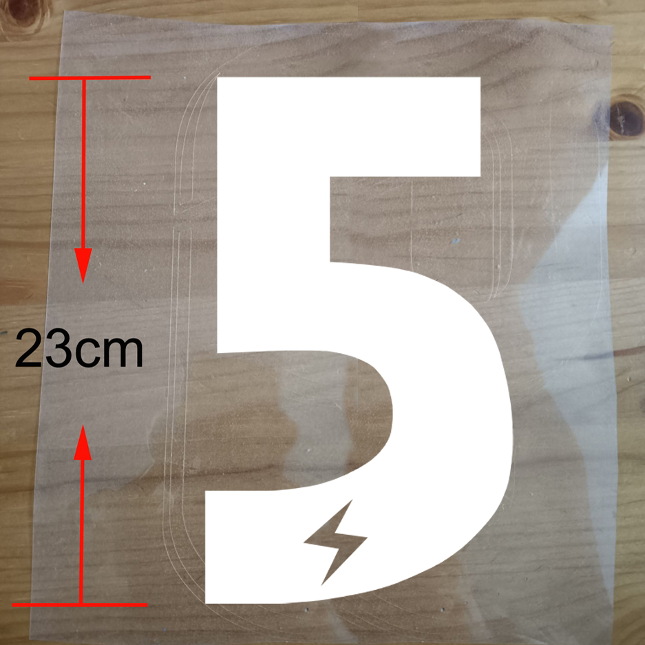 Lightning Number Hot Transfer Sticker Basketball on Patch Letter DIY ...