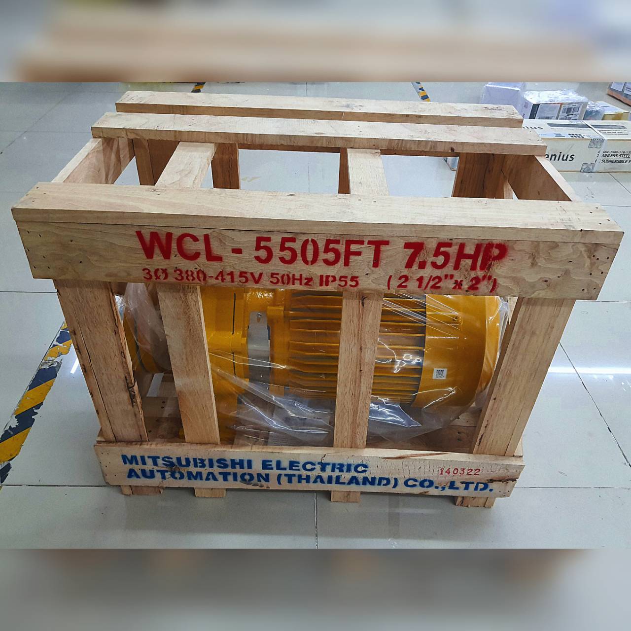 MITSUBISHI ปั๊มไฟฟ้า รุ่น WCL-5505FT 7.5แรงม้า 380V ท่อออก 2 1/2"X2 ...