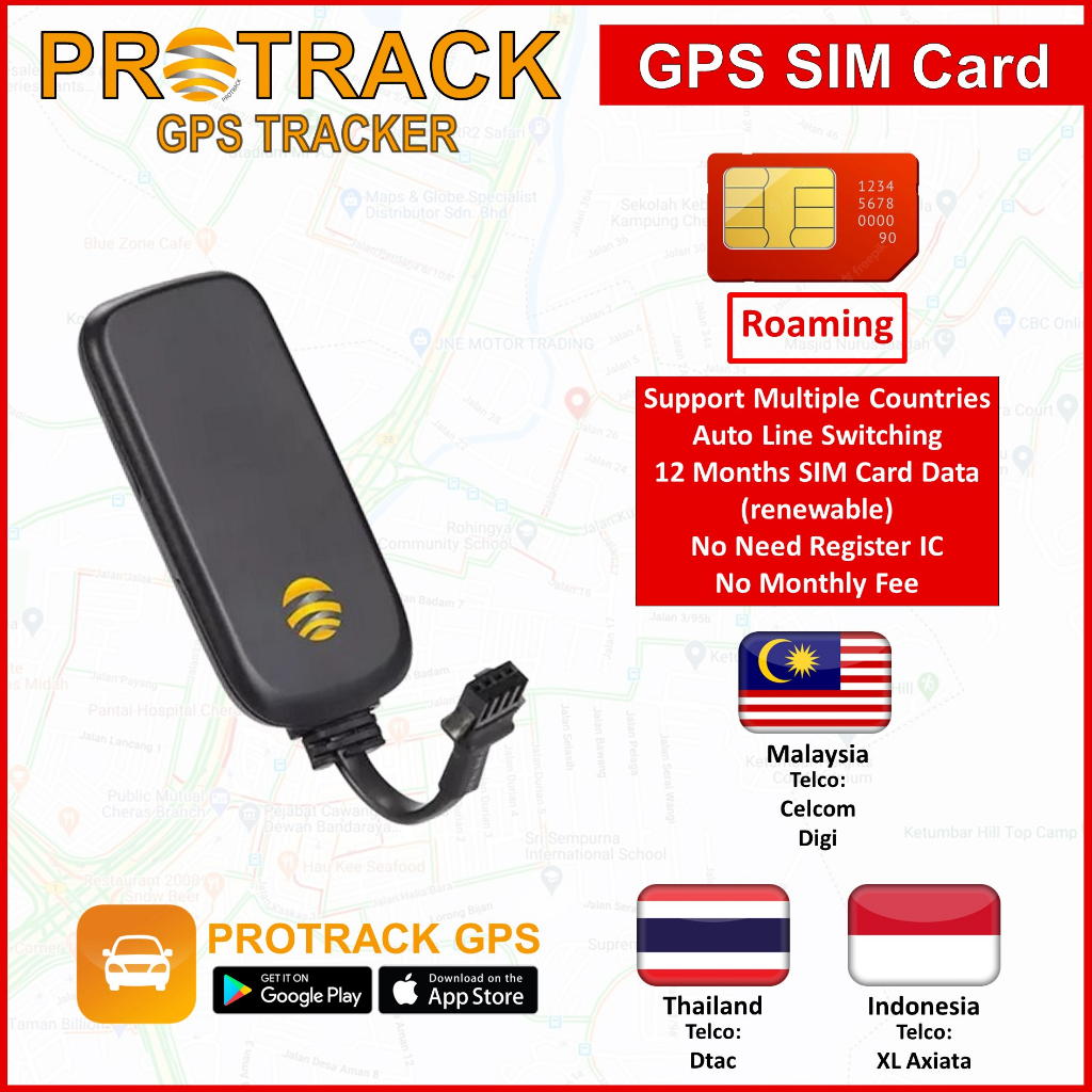 ⭐ [100% ORIGINAL] ⭐ GPS Tracker PT06S Engine Cut Off 12 Months GPS Data Included for Car, Lorry ...