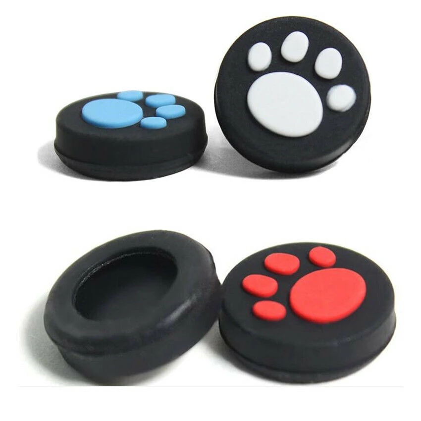 4pcs Cute Cat Paw Analog Thumb Grip Cover Protective Joystick Caps For ...