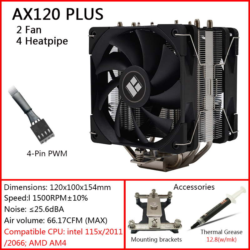 Thermalright AX120 R SE WHite ARGB CPU Air Cooler ACHP Anti-Gravity ...