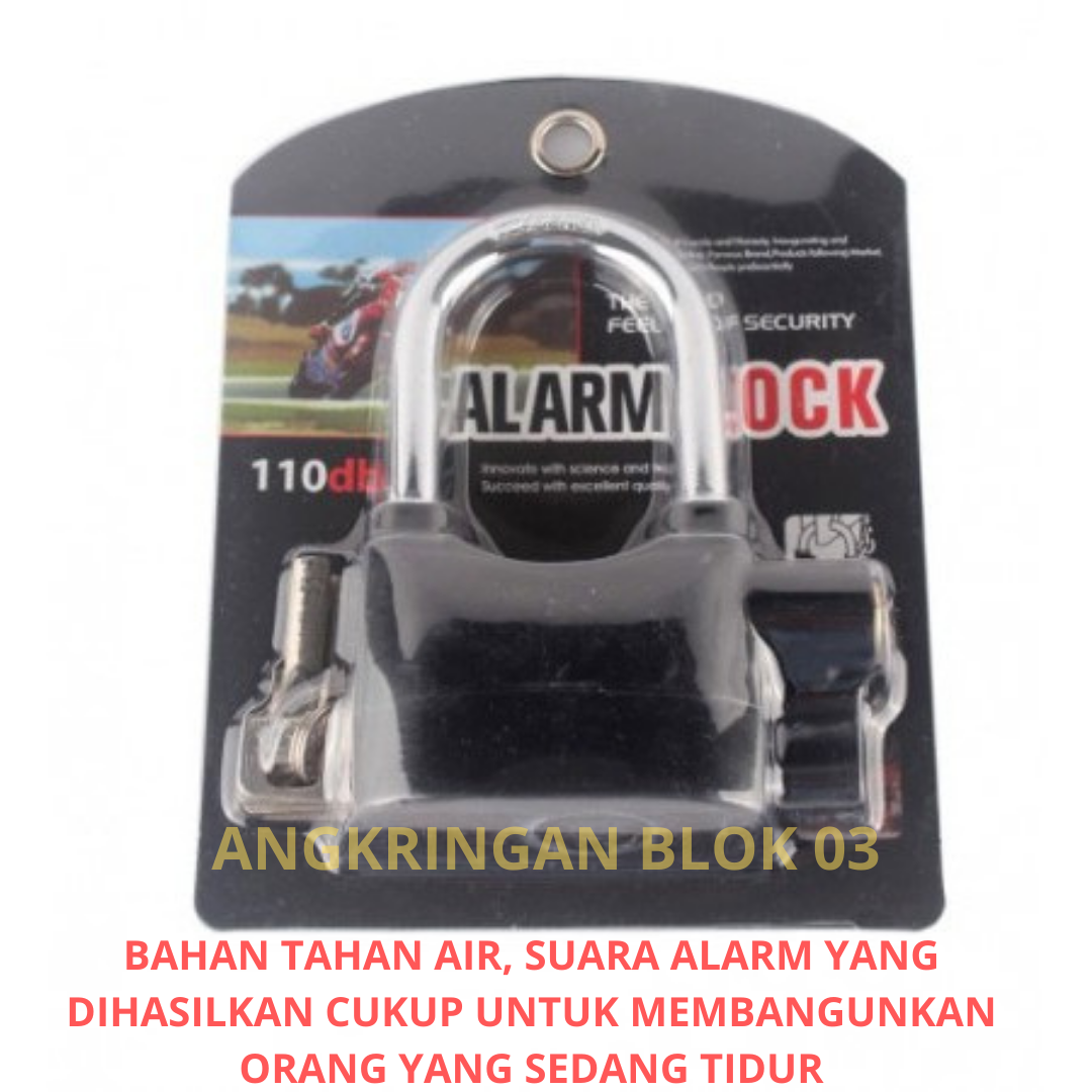 Gembok Pagar Ring Panjang Alarm Anti Maling Untuk Pintu gerbang Rumah ...