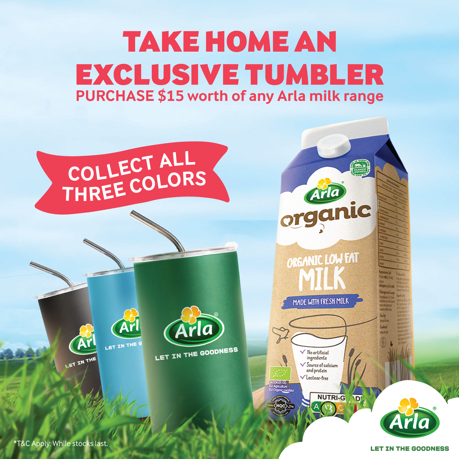 Arla Organic Fresh Low Fat Milk 900ML 1.5-Percent Fat | Lazada Singapore