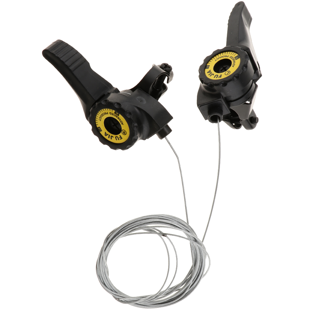 1 Pair 3x5/6/7 Speed Mtb Bike Thumb Shifter Aluminium Alloy Mount ...