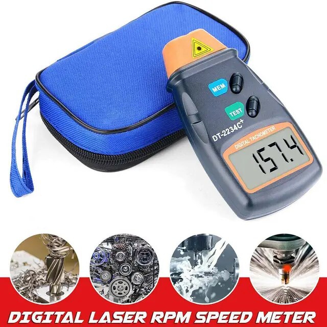 【Trending in Fashion】 Non Contact Photo Tachometer Digital Rpm Tach ...