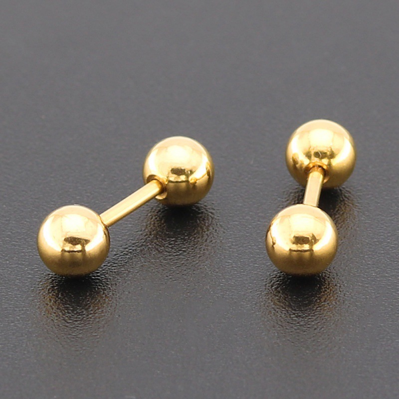 【Quality certifications】Simple Thread Screw Dumbbell Ball Cartilage Ear ...