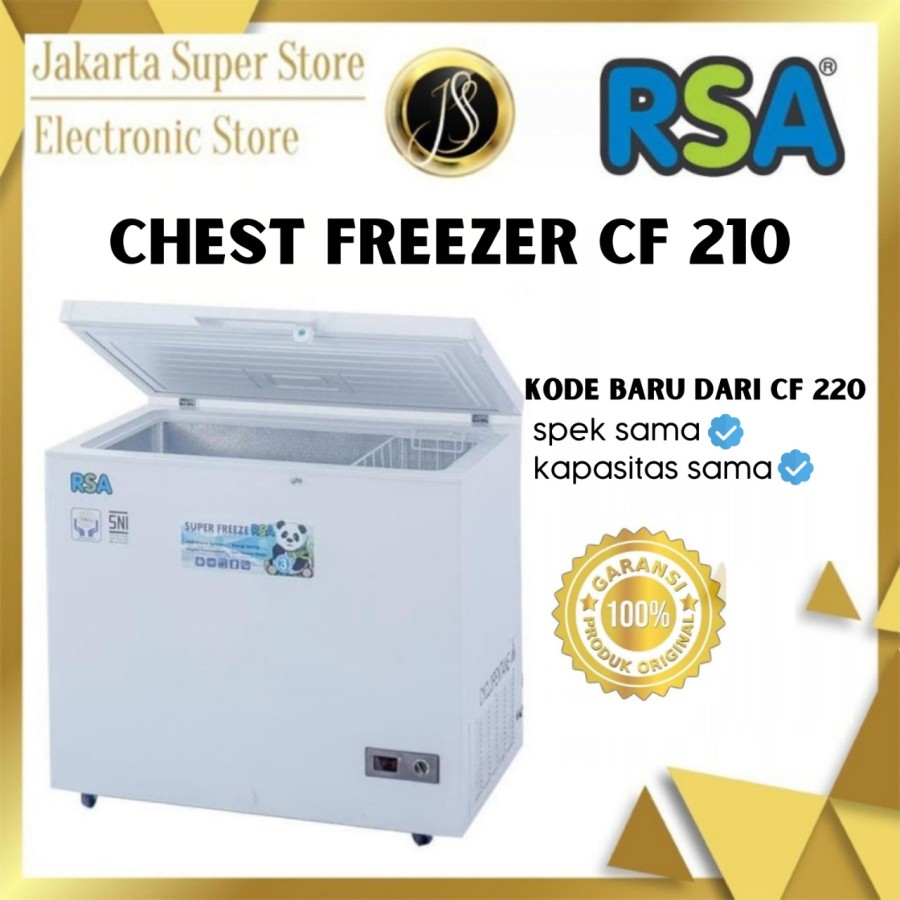CHEST FREEZER RSA CF - 210 / 200 LITER | Lazada Indonesia