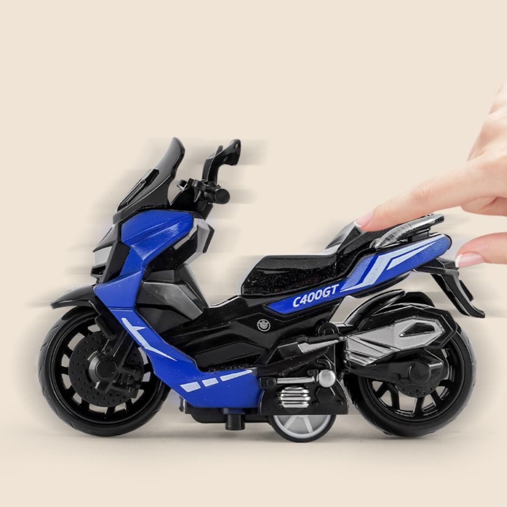 Portable Pull-back Motorcycle Model Diecast Inertia Mini Motorcycle ...