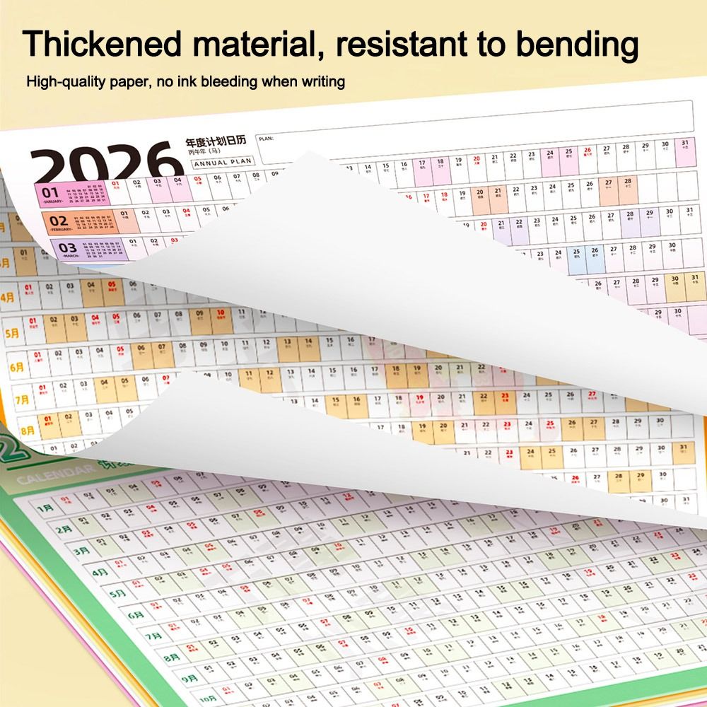Cartoon Large 2026 Calendar Planner Sheet Schedule Sticker Planner ...