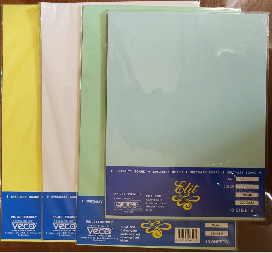 Elit Veco Specialty Board Short Vellum 220gsm White Pale Cream Light ...