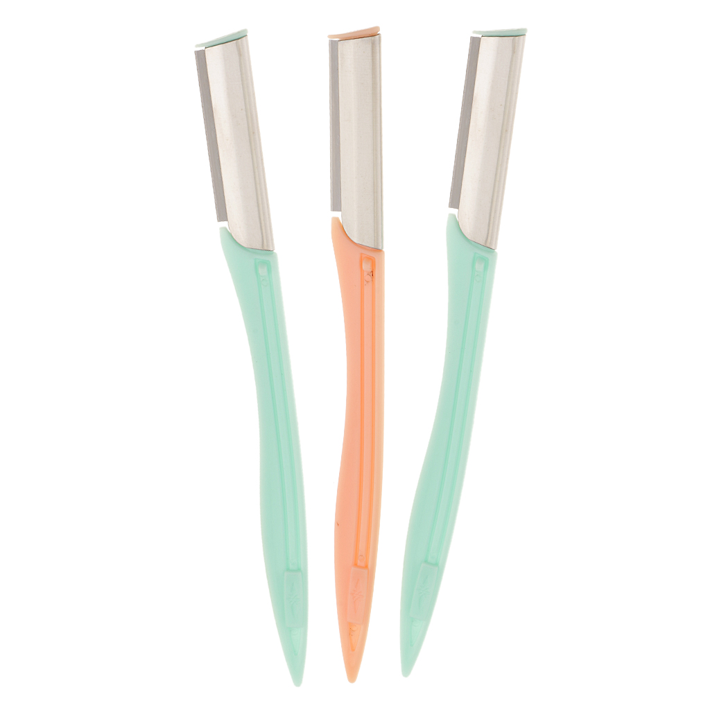【LKFJ4OP2K0】Lot 3 Women Face & Eyebrow Hair Removal Safety Razor Brow ...