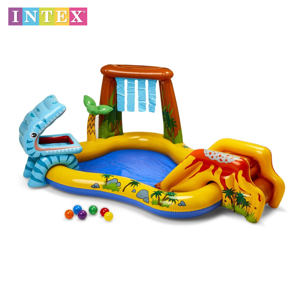Intex Inflatable Dinosaur Play Centre สวนน้ำสไลเดอร์ ไดโนเสาร์ By Float ...