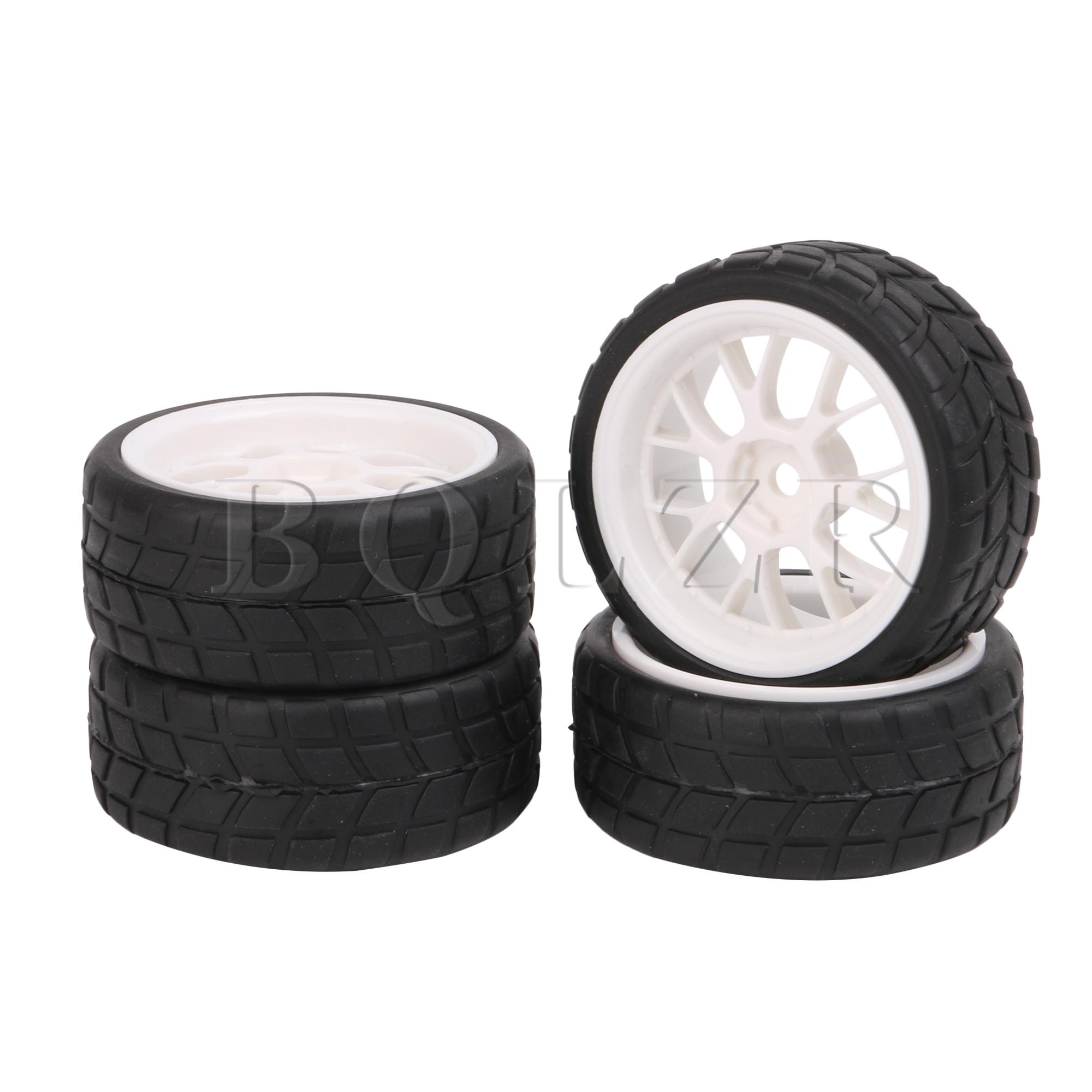 Rubber Tires Y Shape Wheel Rim 2.1x1Inch for RC1:10 On Road Racing Car ...