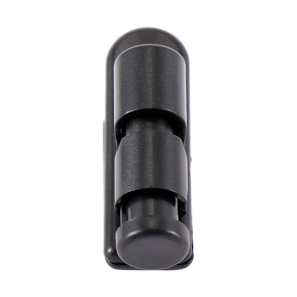 Black Rotatable Lapel Collar Mount Universal Headphone Cord Clips Wire ...