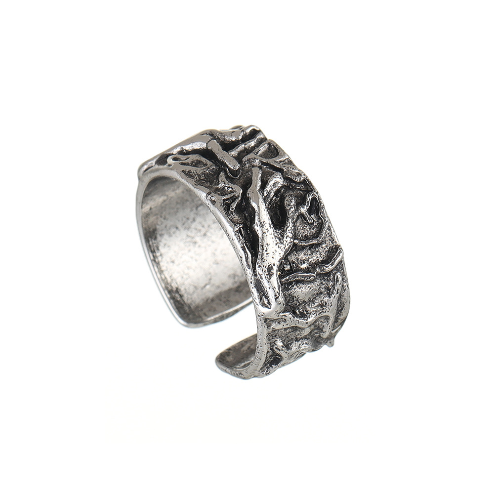 Hand of God Ring Men's Simple Retro Famous Painting Art Finger Ring ...