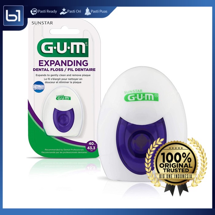 GUM EXPANDING DENTAL FLOSS 2030, Gum Benang Celah Gigi, Ideal Untuk ...
