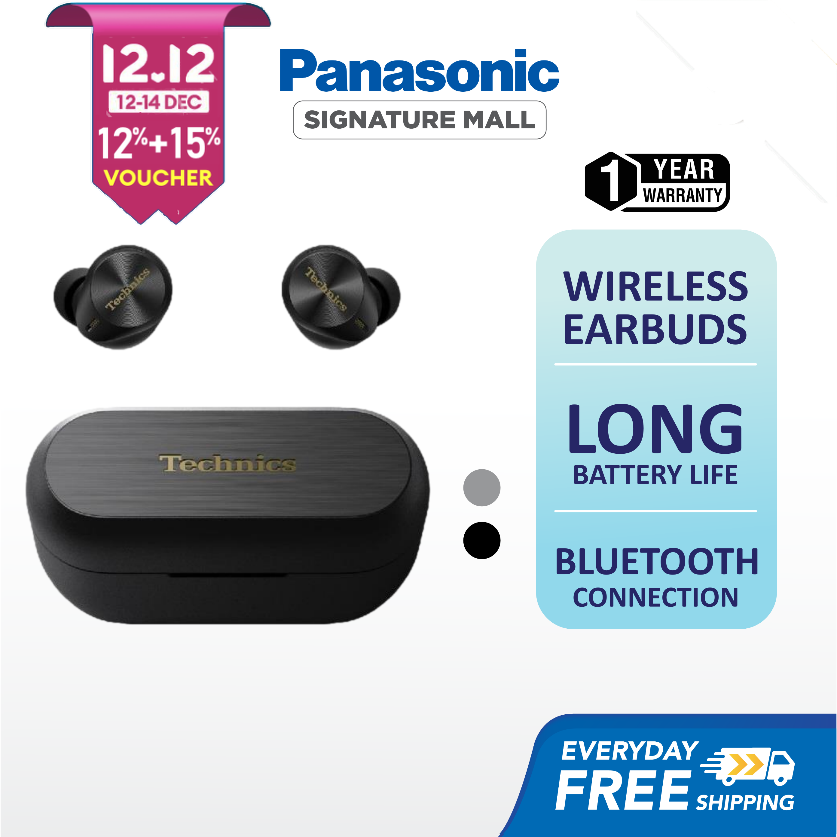 PANASONIC EAH-AZ80 TRUE WIRELESS NOISE CANCELLING EARPHONES WITH ...