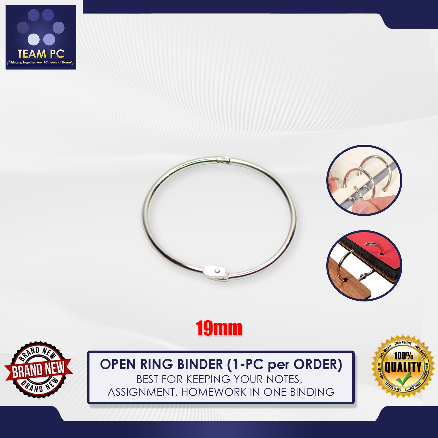 OPEN RING BINDER (1-PC per ORDER), BEST FOR KEEPING YOUR NOTES ...