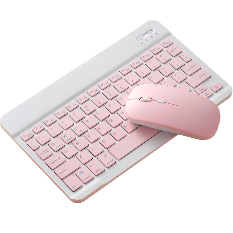 Popcorn 10-Inches Keyboard and Mouse Set Wireless Slim Portable ...