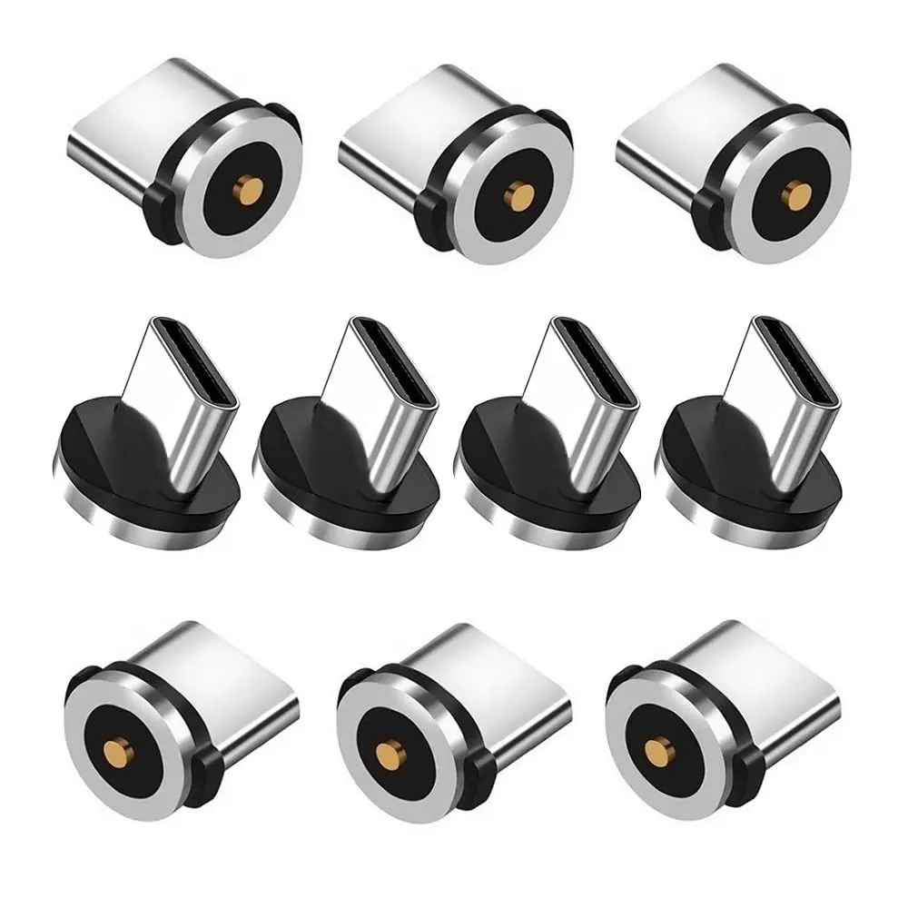 Universal Magnetic Tips Plug for Round Magnetic Cable USB Type C Micro ...
