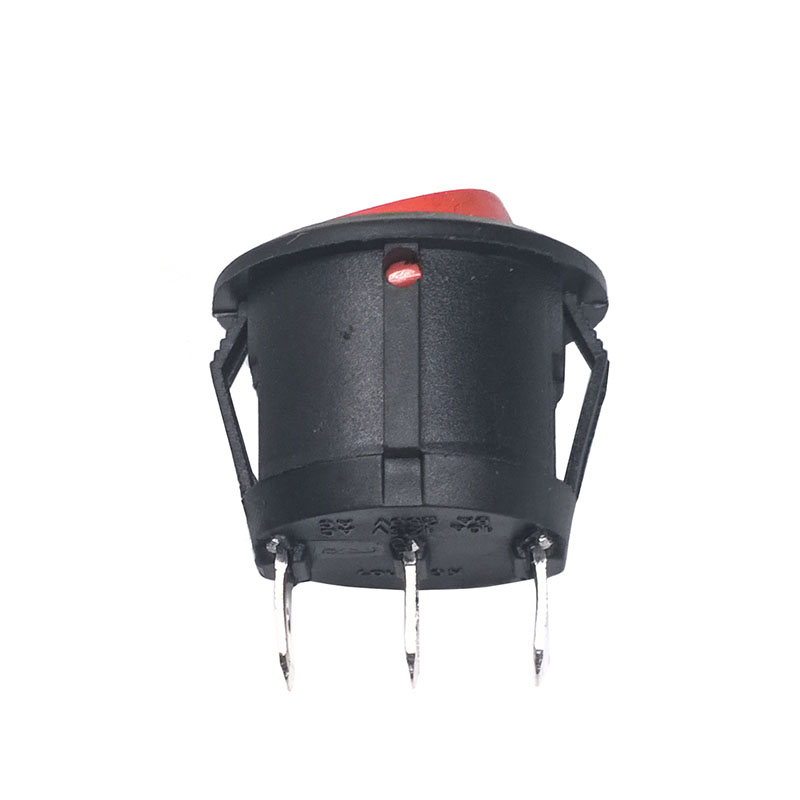 【MYDIY mall】5 pcs/lot KCD1 105 23MM 6A Round Boat Switch Snap-in SPST ...