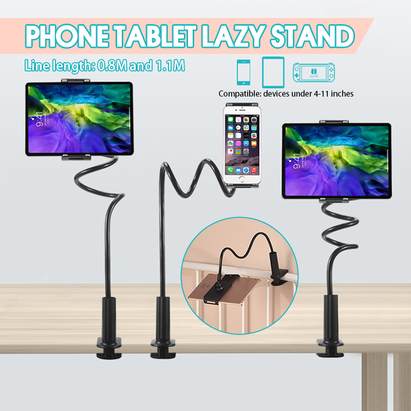 Phone&Tablet Stand 360° Rotation Flexible IPad Holder Universal Clamp ...