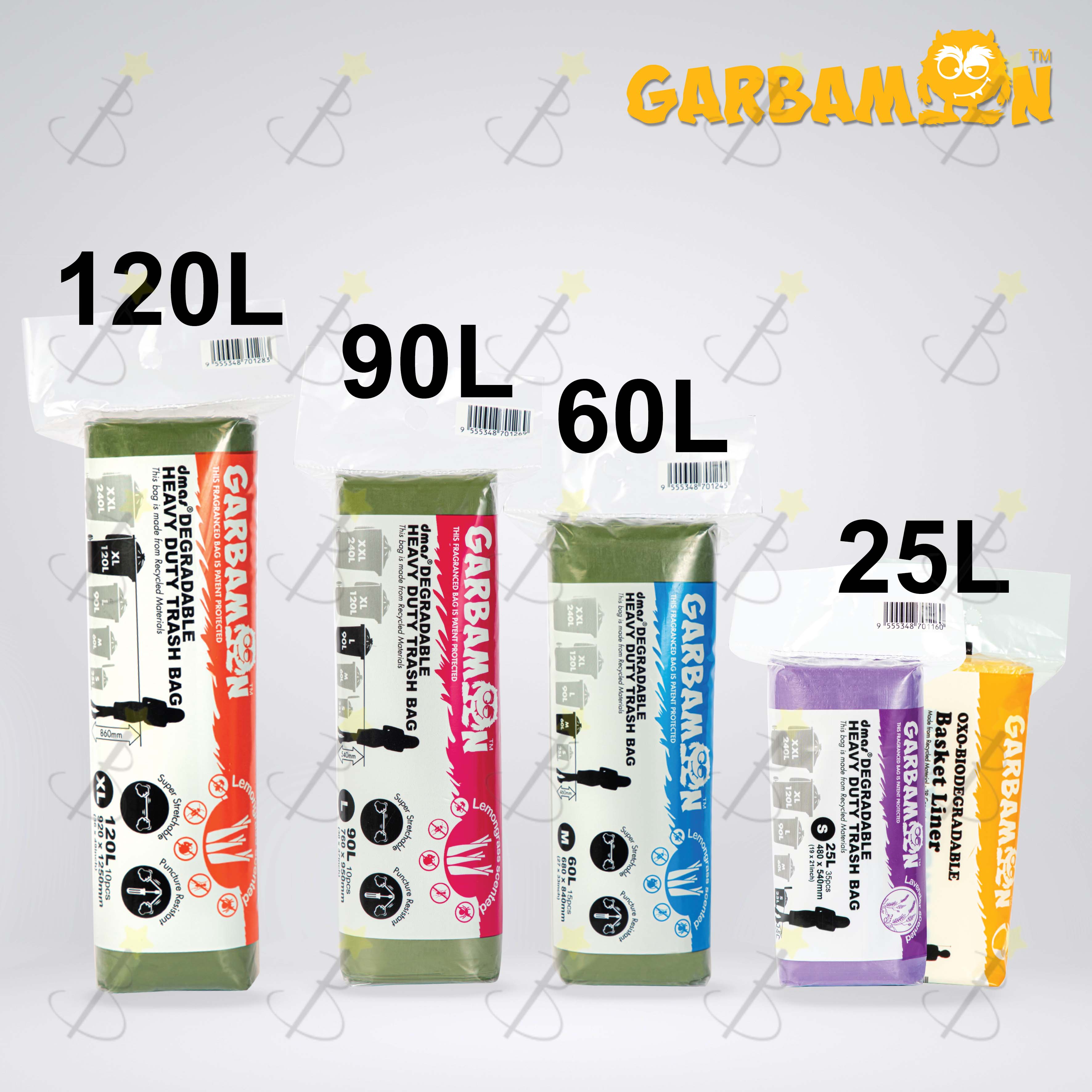 BMS Garbamon Heavy duty degradable trash bag on roll | Lazada