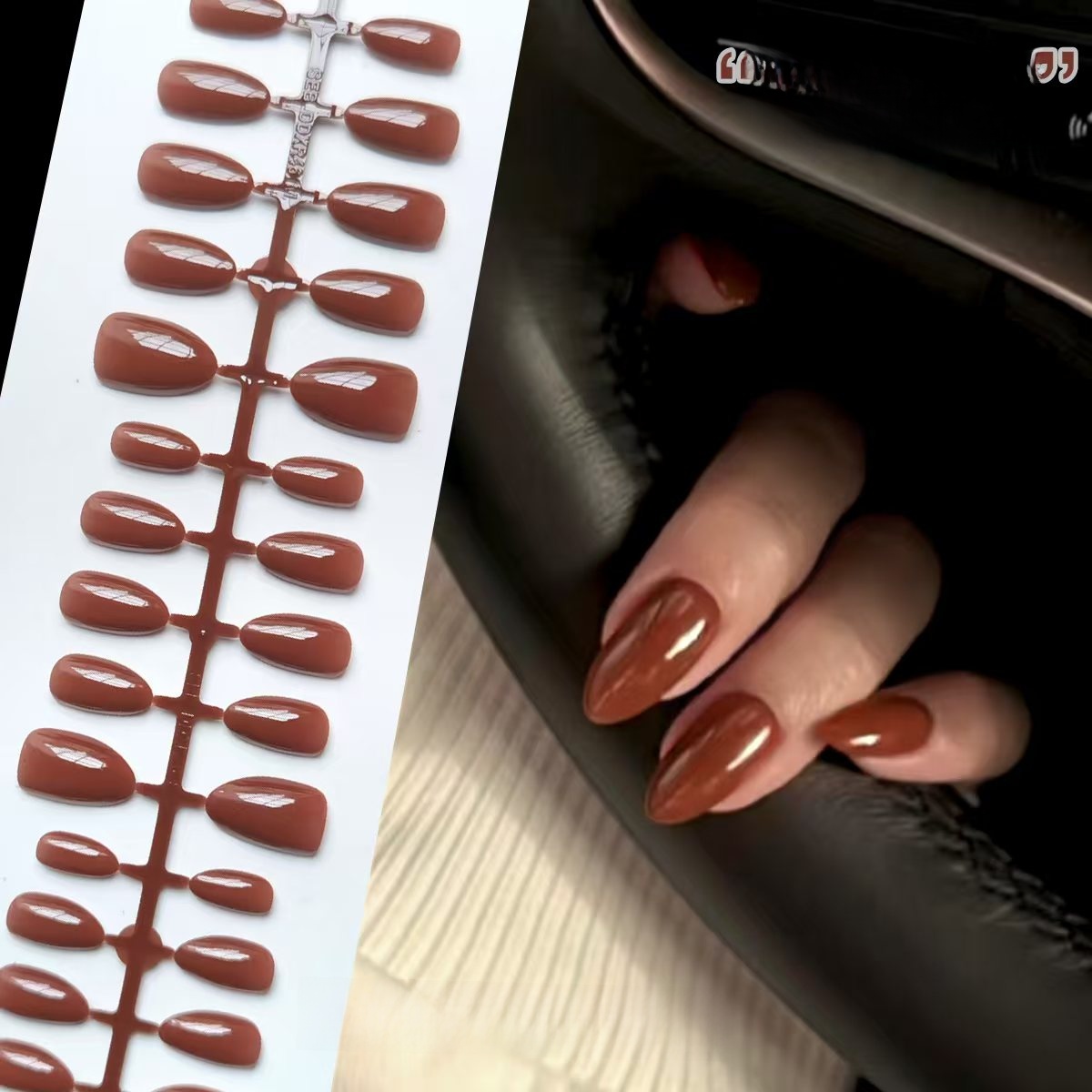 24 pieces fake nail (nail stickers FREE) | Daraz.com.bd