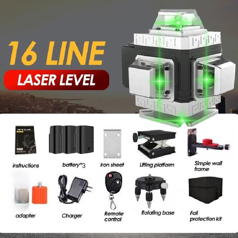 laser level 4d 16line laser bangunan waterpass laser level laser ...