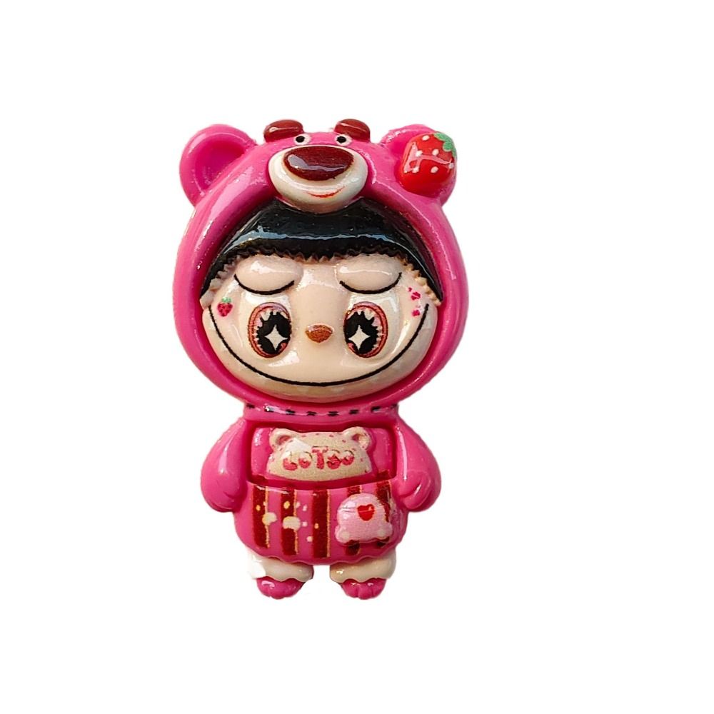 Labubu เครื่องประดับ DIY เรซิน RUPER Labubu ตุ๊กตาหมีสตรอเบอร์รี่หลัง ...