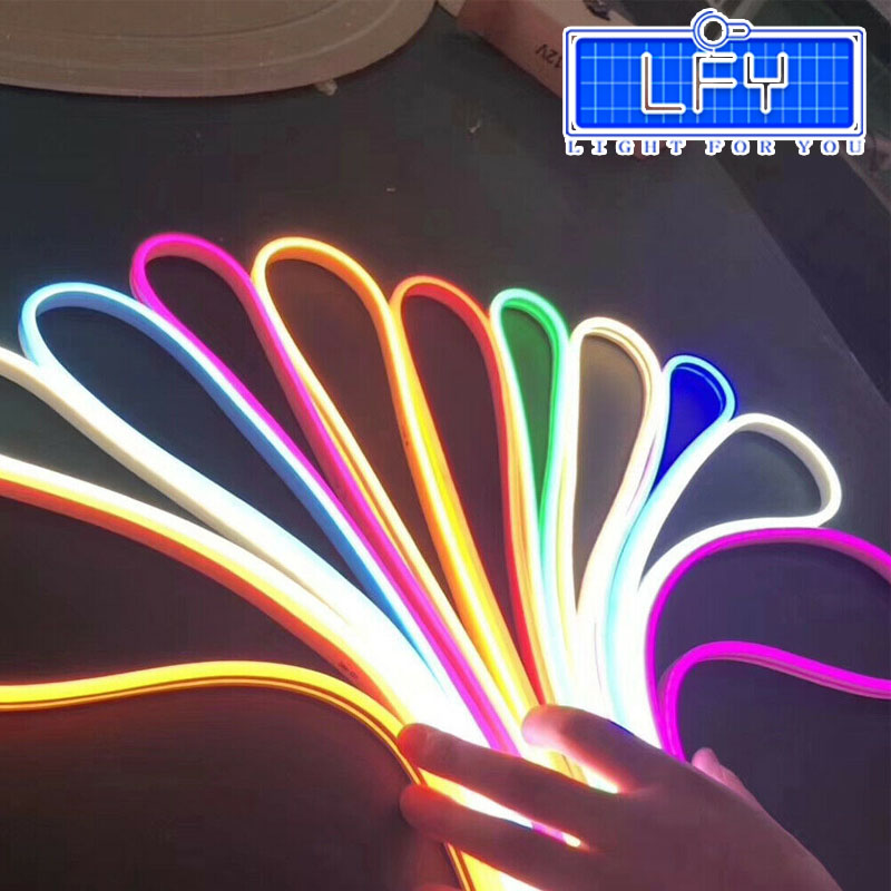LED Neon flex 12V ขนาด 6x12มม.1m.ไฟนีออนดัด กันน้ำ นีออนเฟลกซ์ ดัดอักษร ...