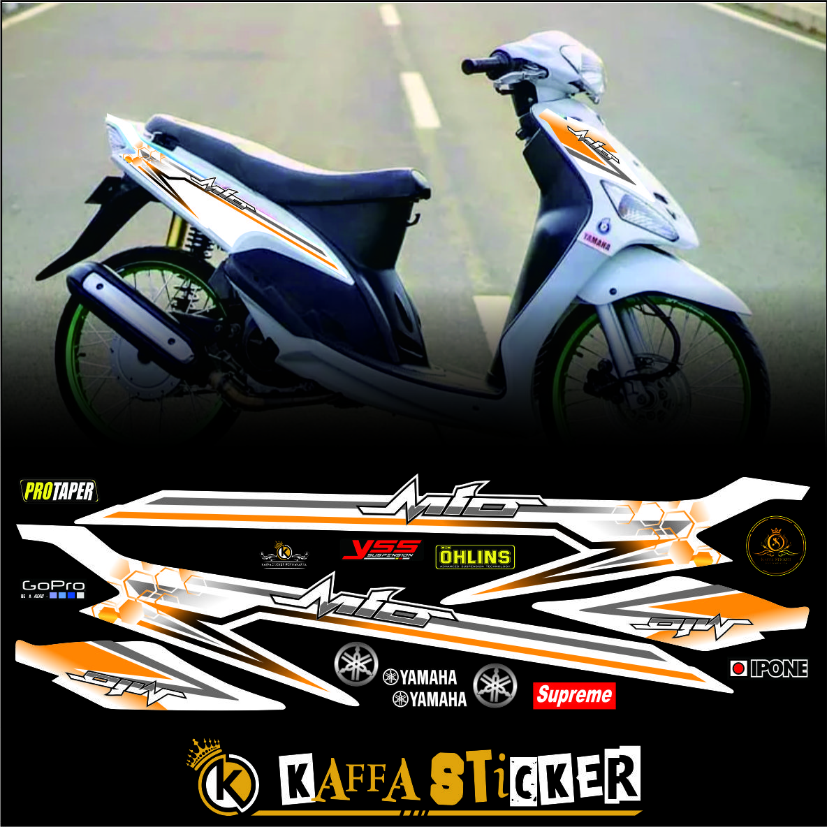 STRIPING MIO SPORTY / STRIPING MIO SMILE / STRIPING MIO TERBARU ...